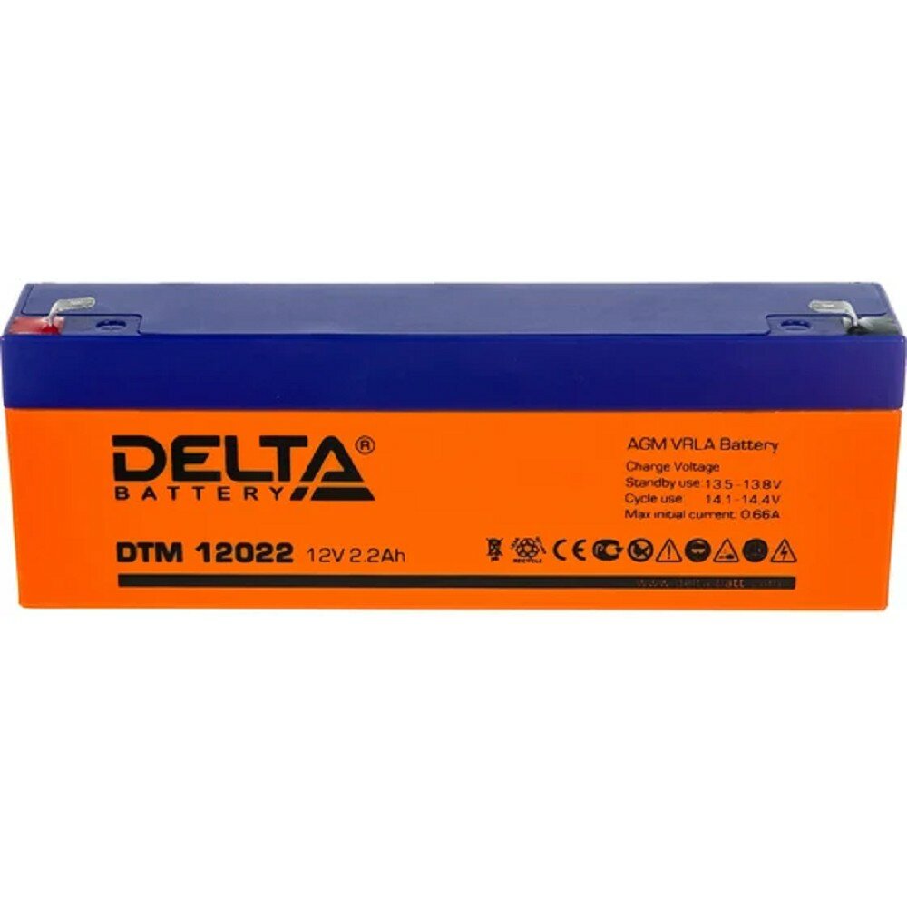 Батарея для ИБП Delta DTM 12022 12B, 2.2 Ач Свинцово-кислотный
