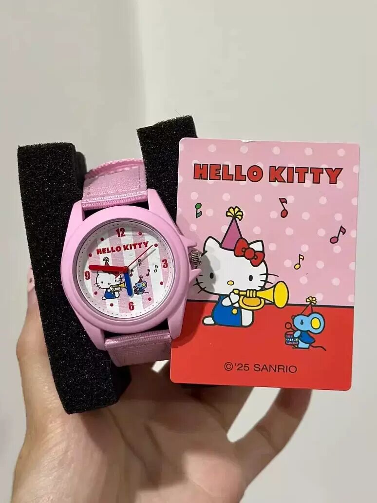В наличии: Набор часов Sanrio Hello Kitty из серии Fun Time для детей, подарочная коробка-сюрприз KT, подарок на день