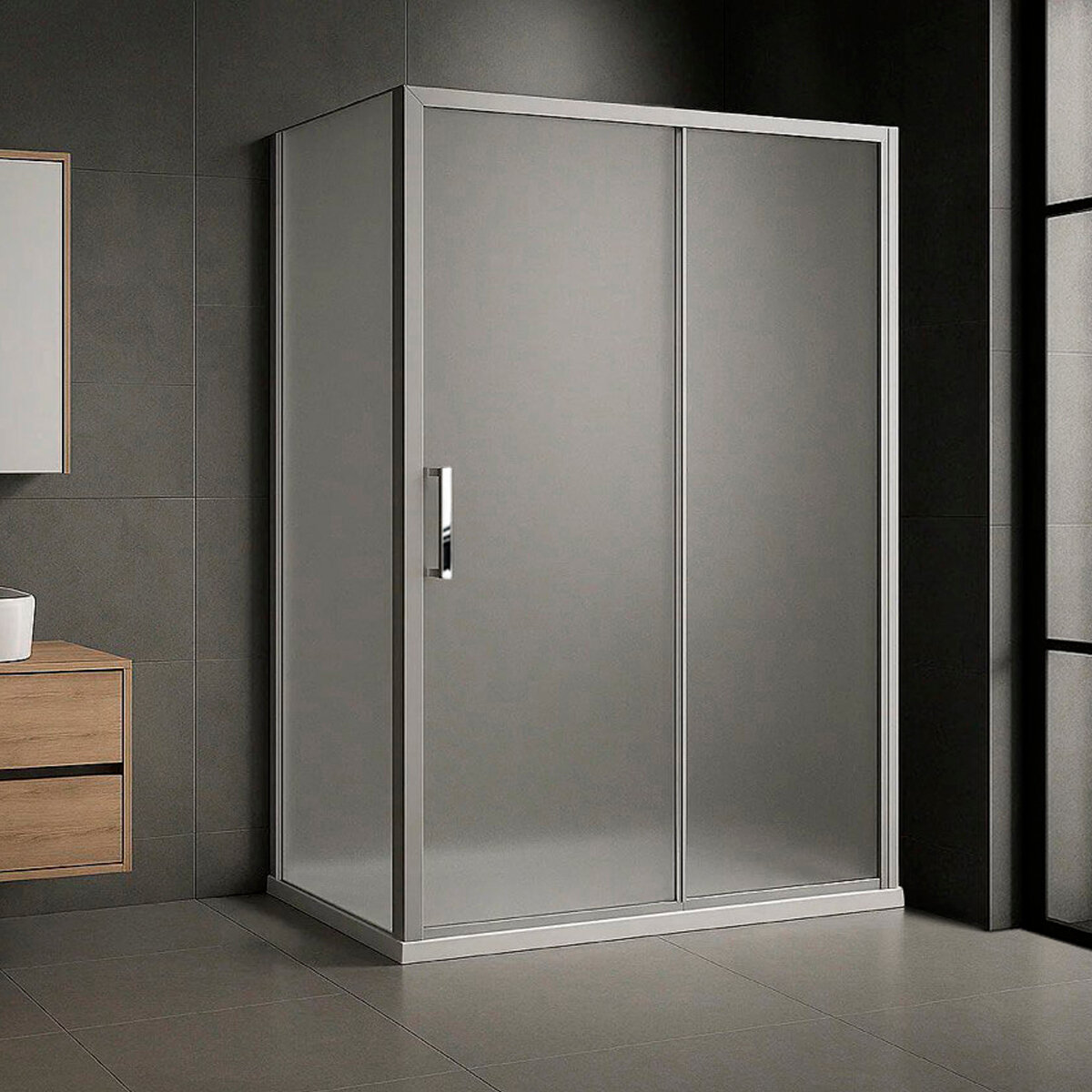 Душевой уголок Royal Bath Accord 135х85 RB85135HPS-C-ST сатин