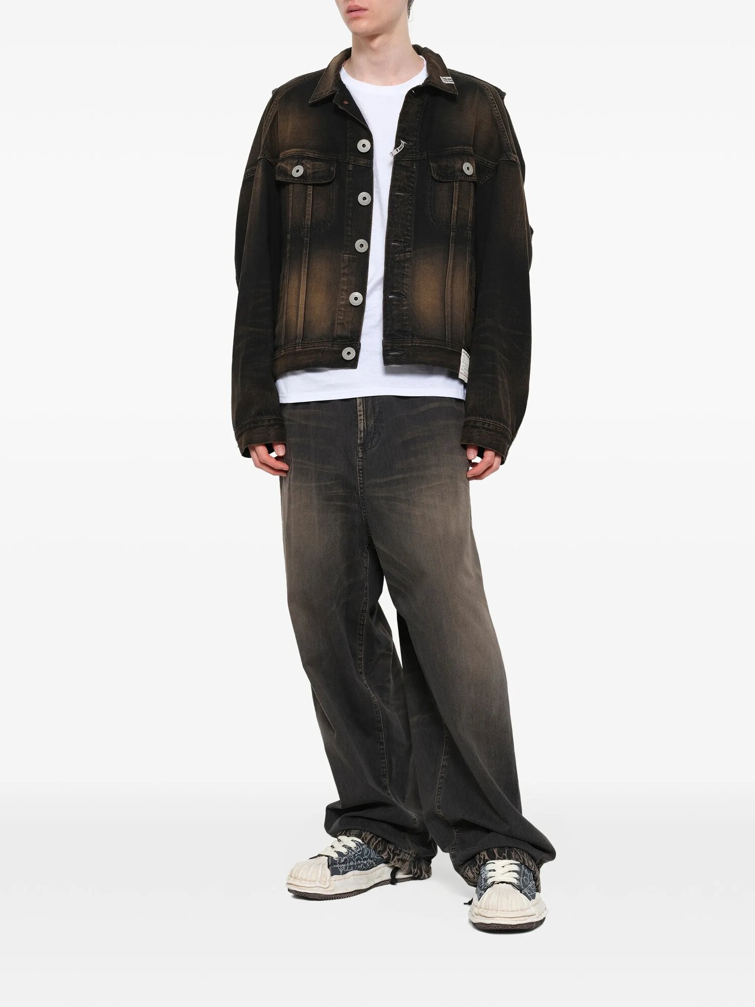 Куртка MAISON MIHARA YASUHIRO Cut-out denim jacket, размер 48 — фото 1