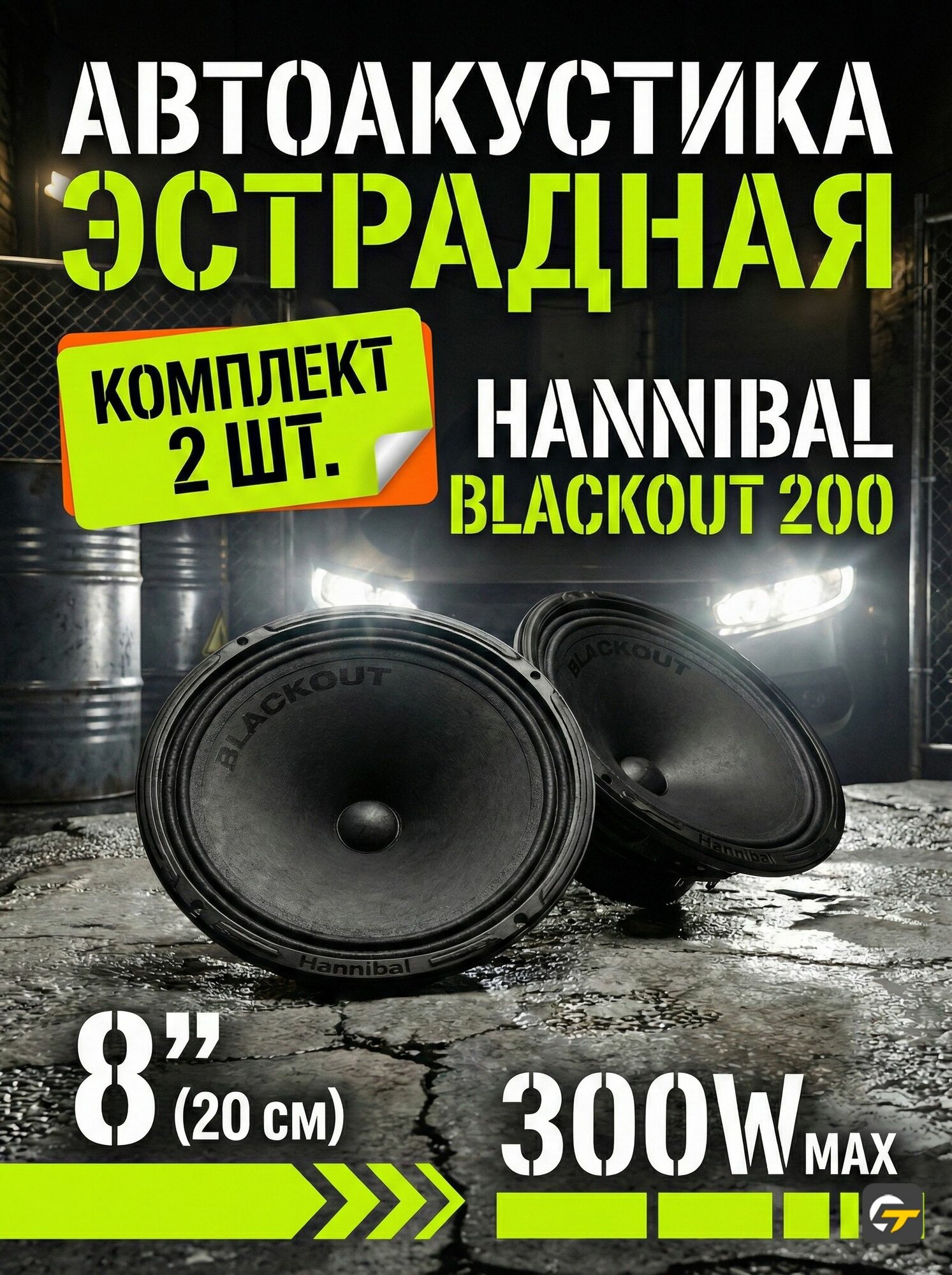 Среднечастотные динамики Hannibal Blackout 200