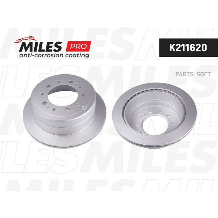 MILES K211620 Диск тормозной TOYOTA LAND CRUISER J100 4.2-4.7 00-05/LEXUS LX470 02-07 задний ()