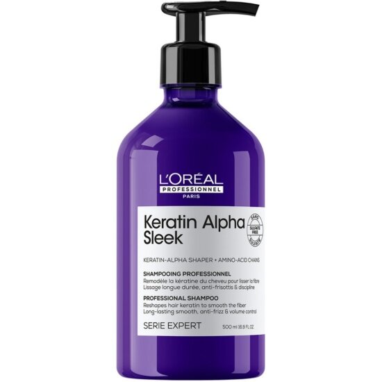 Шампунь для волос L`oreal Professionnel Keratin Alpha Sleek, 500 мл