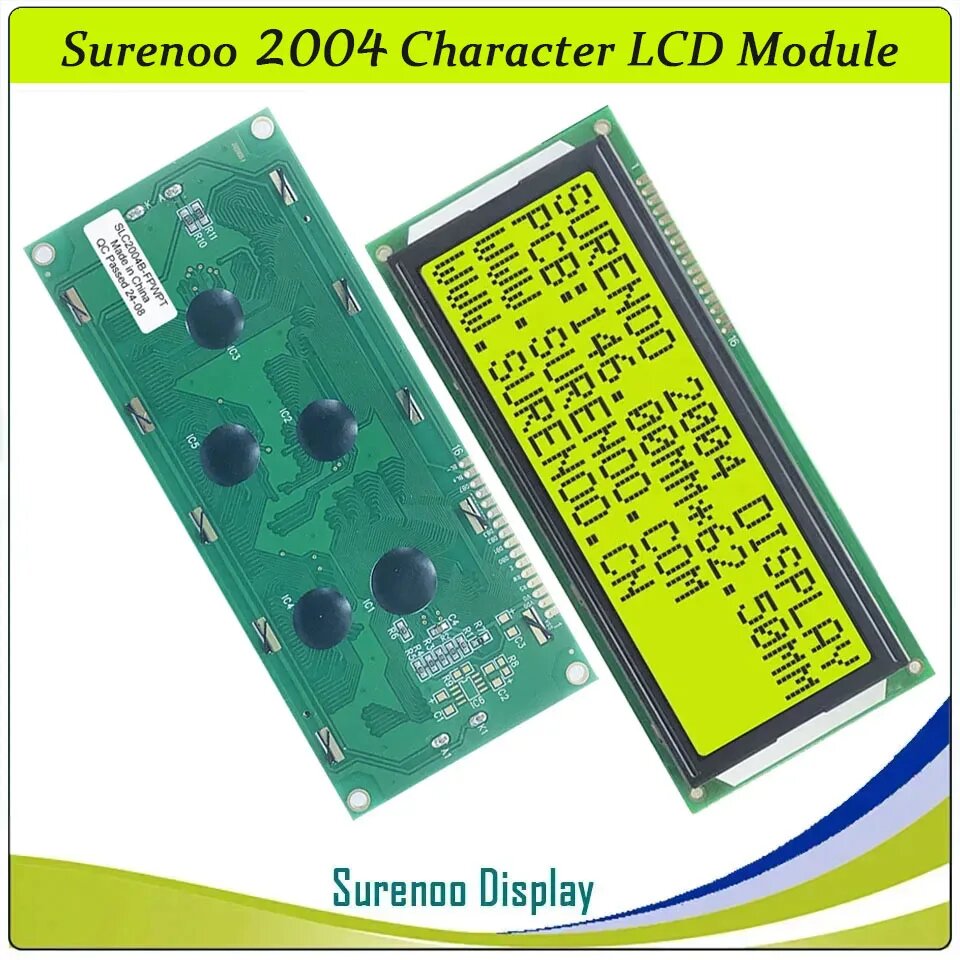 ЖК-модуль Surenoo SLC2004B 20x4 Parallel-2004B-YGY