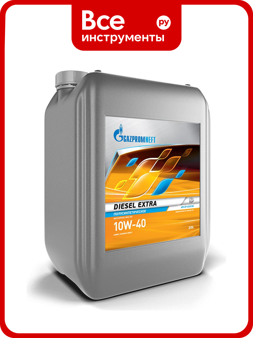 Масло, Diesel, Diesel Extra 10W-40 20л Gazpromneft 253141976, защиты двигателя в экстремальных