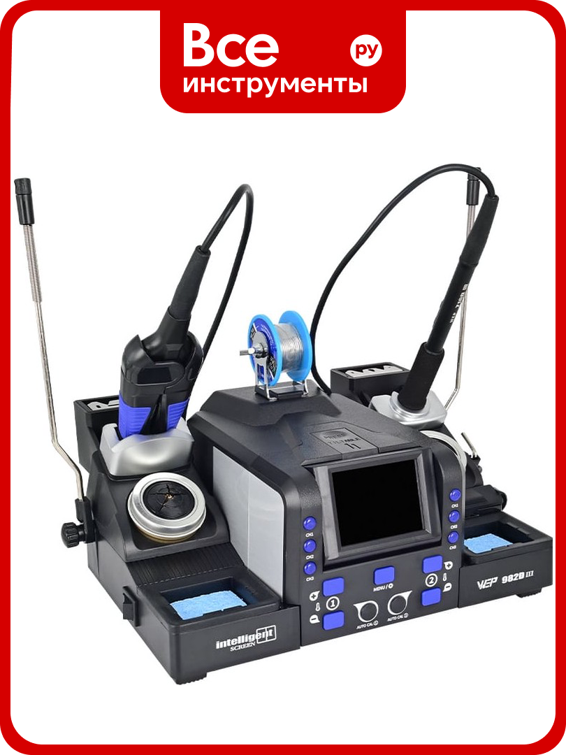 Станция паяльная W.E.P 982D-III термопинцет + паяльник С210 М7767342