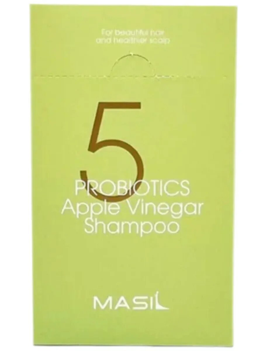 Masil Шампунь для волос от перхоти с яблочным уксусом / 5 Probiotics Apple Vinegar Shampoo, 20 шт. х 8 мл