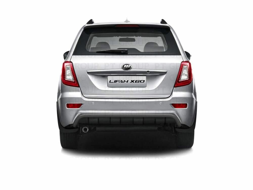 Защита заднего бампера Ø51мм шагрень (ППК) LIFAN X60 2012-2016