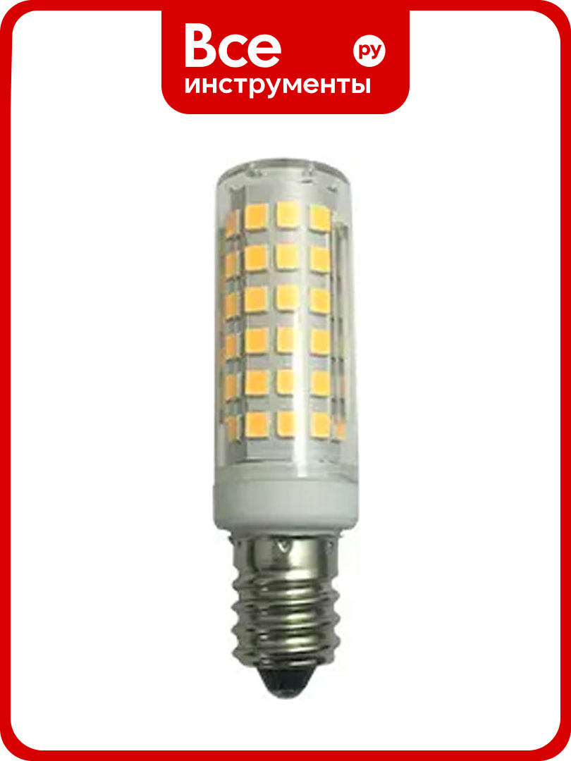 Светодиодная лампа Ecola T25 led micro, 3,0w, e14, 6500k, 340, кукуруза, для холодильника, швейной машинки и т. д, 53x16 mm B4TD30ELC