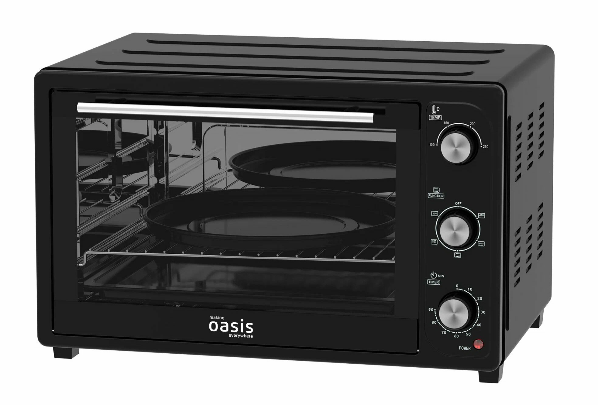 Мини-печь Oasis M-60CB2 черная