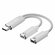 USB-C сплиттер 100 Вт, Белый