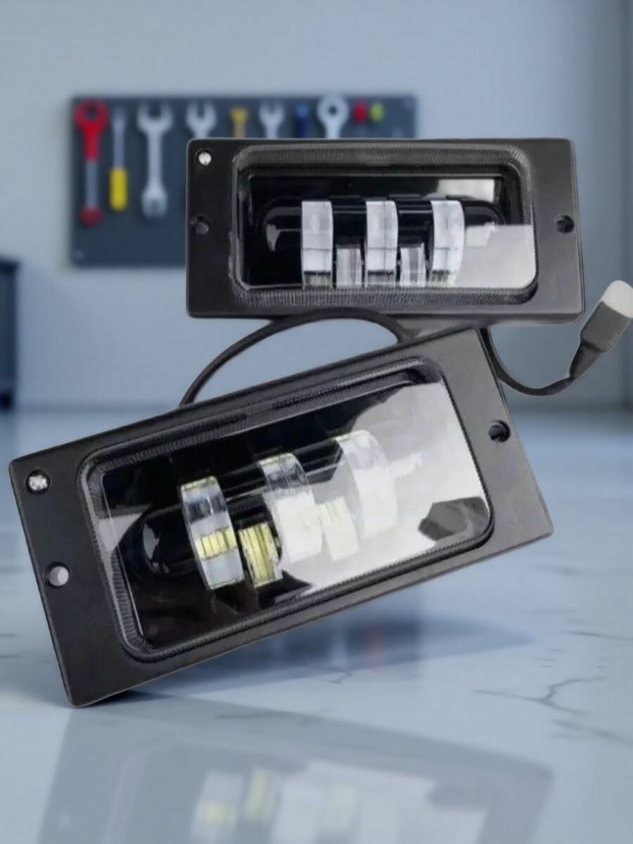 LED фары ПТФ 600K 50W ВАЗ Противотуманные фары - ВАЗ 2110, 2111, 2112, 2113, 2114, 2115 / Нива Шевроле / противотуманные лед на Lada
