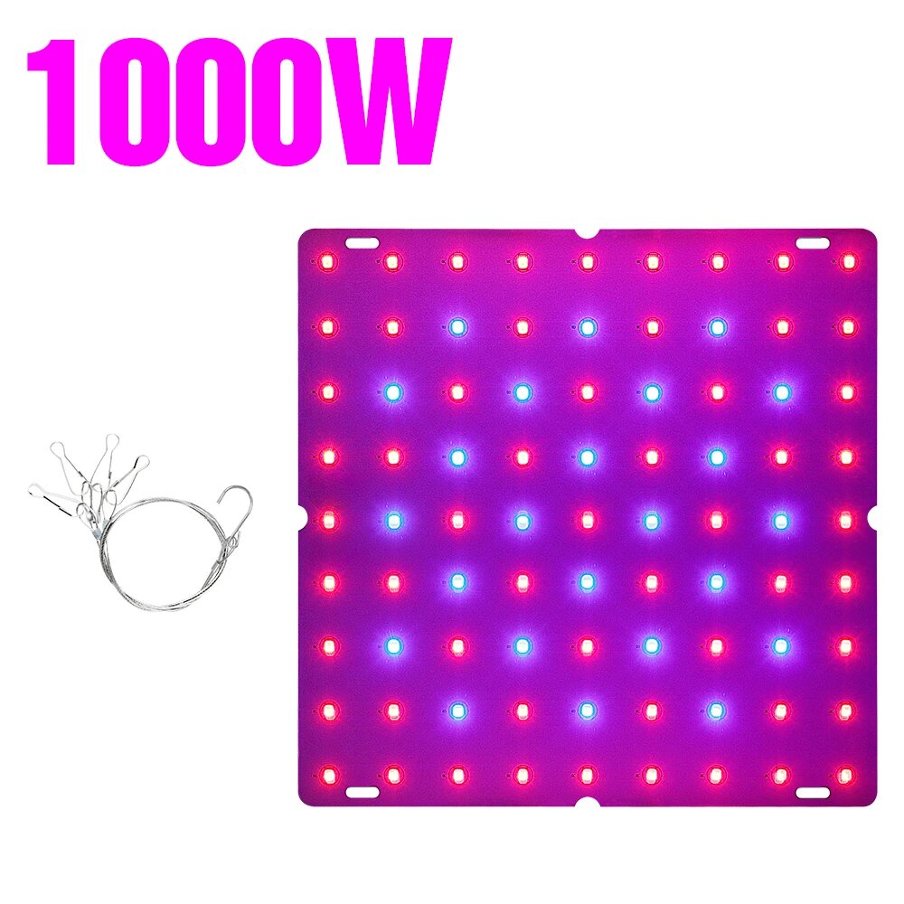 Фитолампа LED 1000W Розовая EU Plug Type A-1000W-81leds