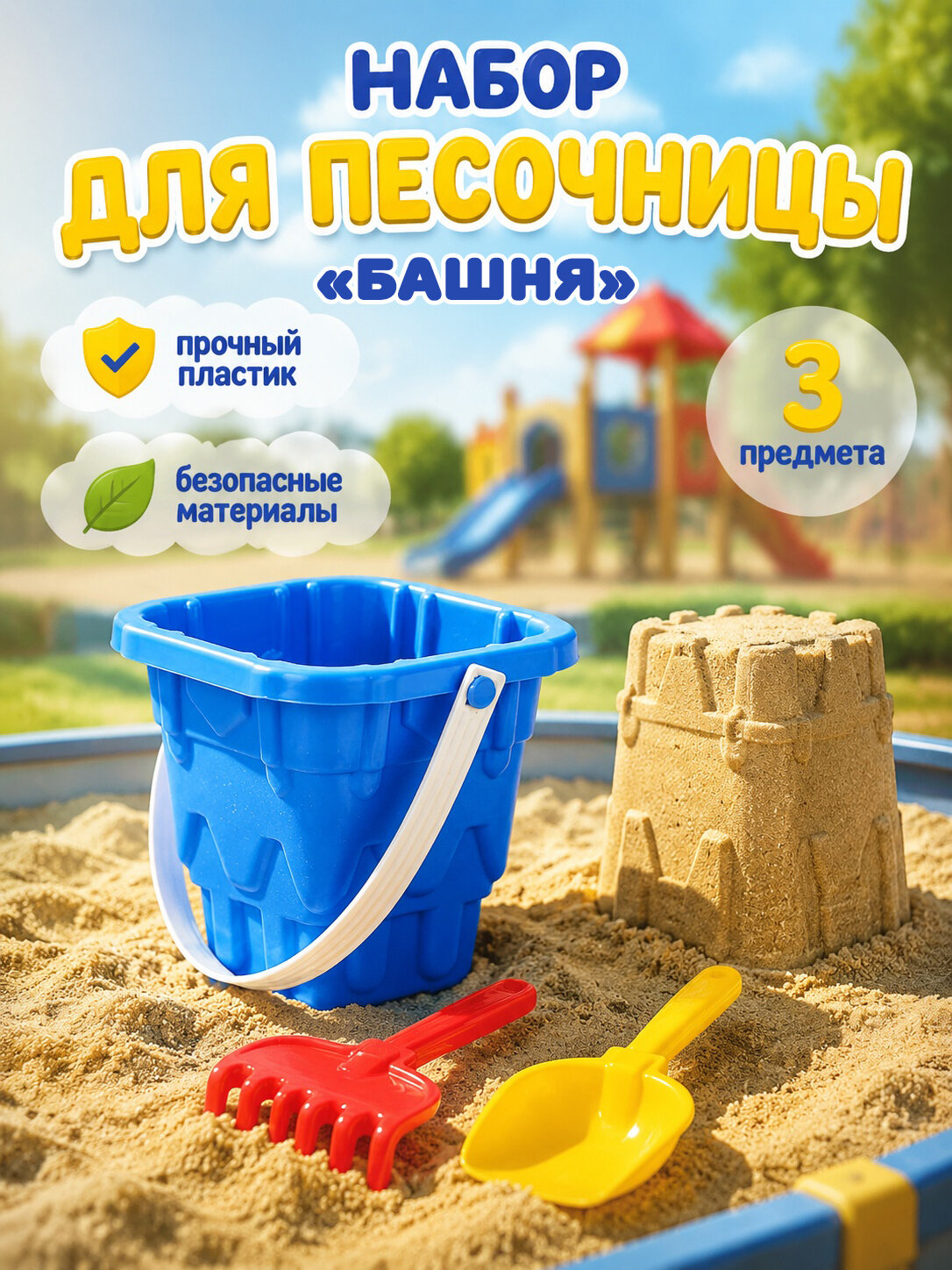Стром Песочный набор "Башня" (3 предмета)