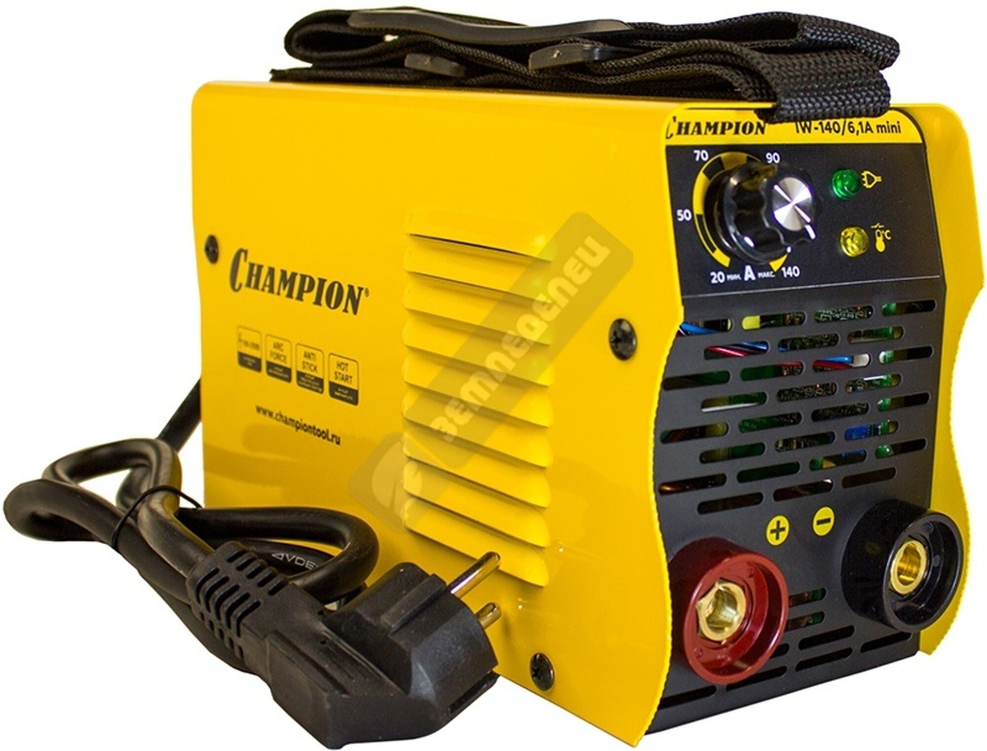 Инвертор сварочный CHAMPION IW-140/6,1A mini (MMA,160-250В,6,1кВА,30-140А, ПН60%)