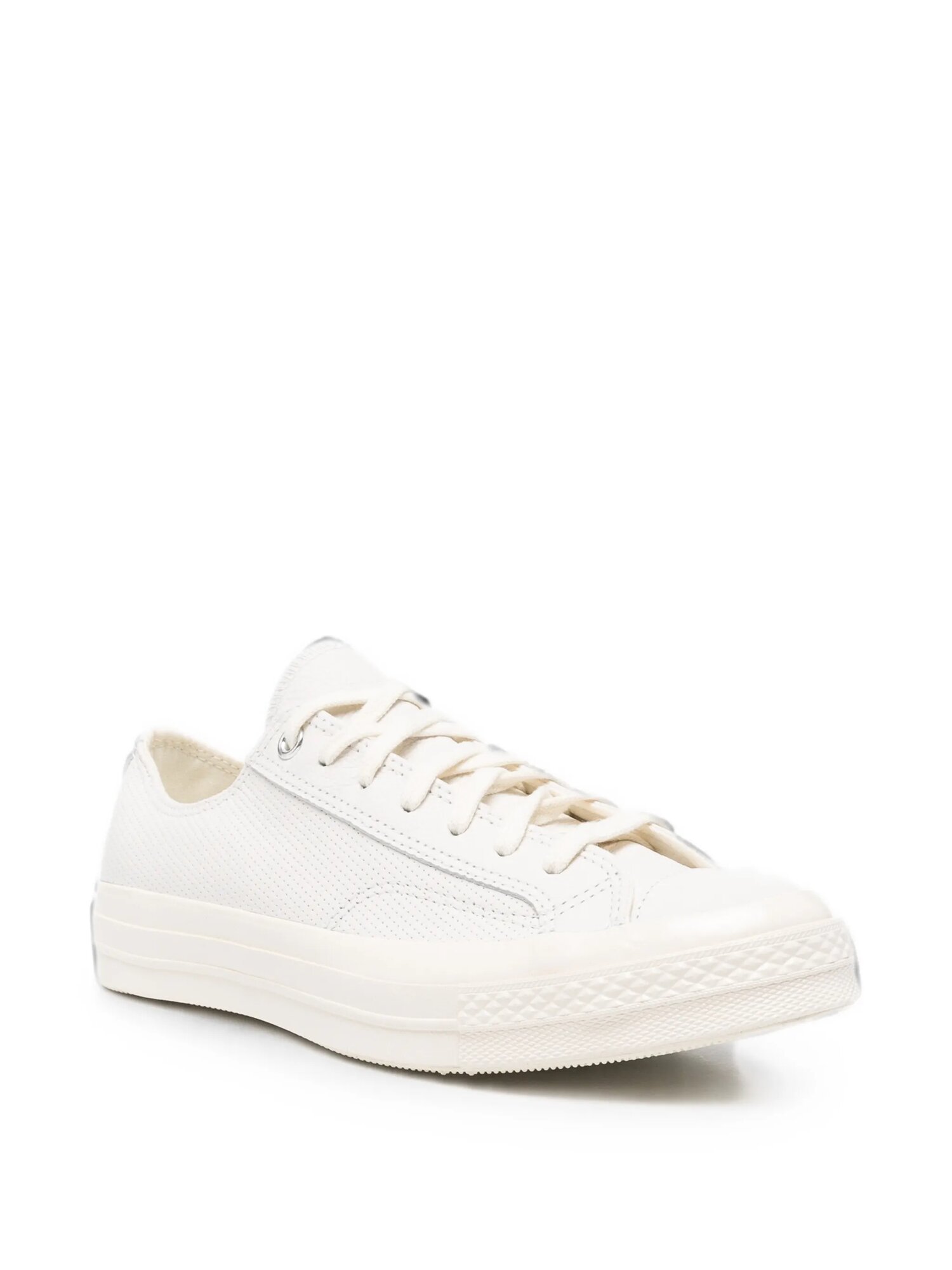 Кроссовки Converse Perforated-leather sneakers, размер 6 US, бежевый/белый — фото 1