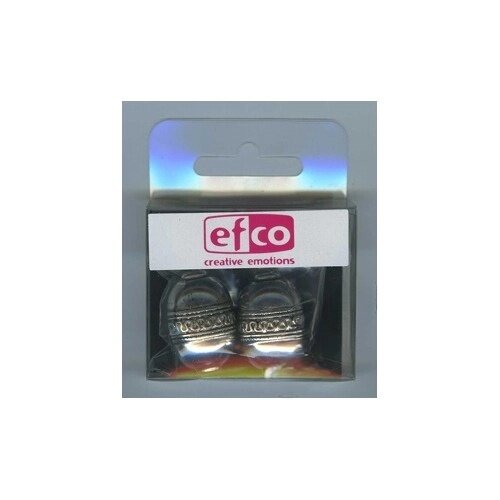 Бусины EFCO Серебристые, 18х27 мм, 2 шт