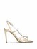 Босоножки Roberto Festa Strappy metallic leather sandals, размер 37, серебристый...