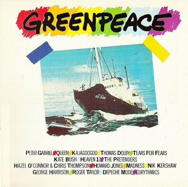 V/A Сборник - Gre_npeace (Depeche Mode, Queen, Tears for Fears.) EX/NM 1985 (LP, Англия) Винтажная Виниловая Пластинка