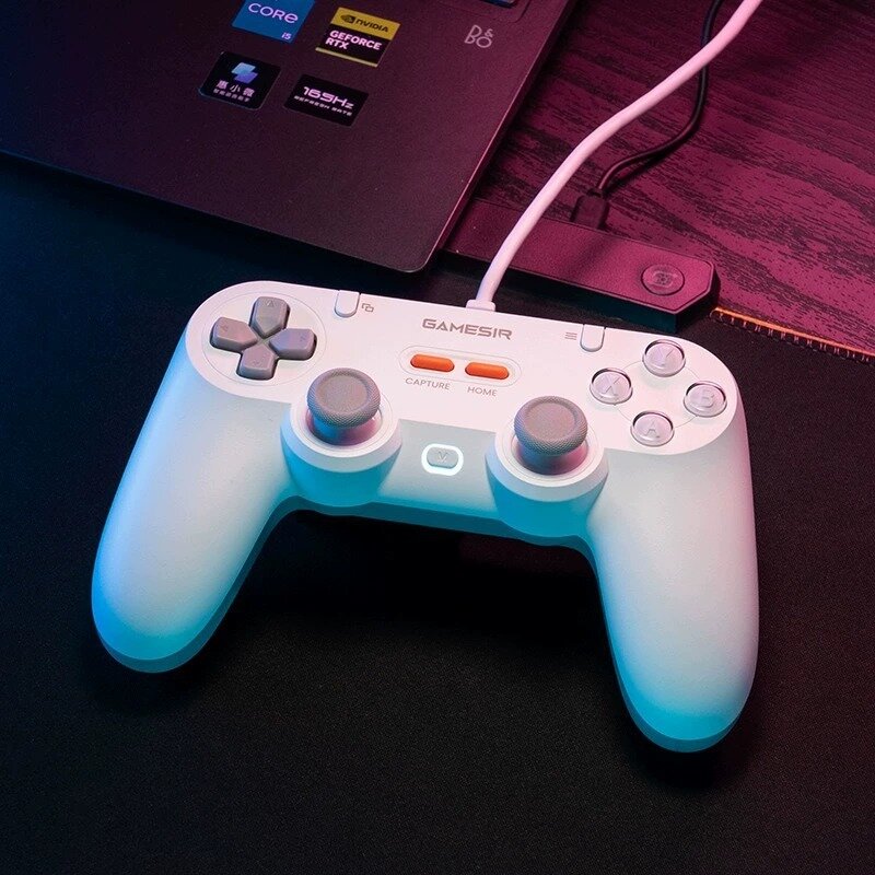 Проводной игровой контроллер для ПК и PS5 с датчиком Холла, симметричная конструкция, ретро-аркадный стиль