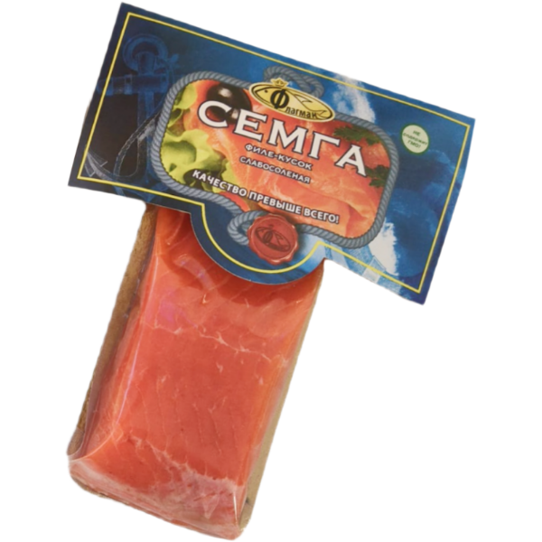Семга Атлантическая слабосоленая кусок ~ 300 гр.