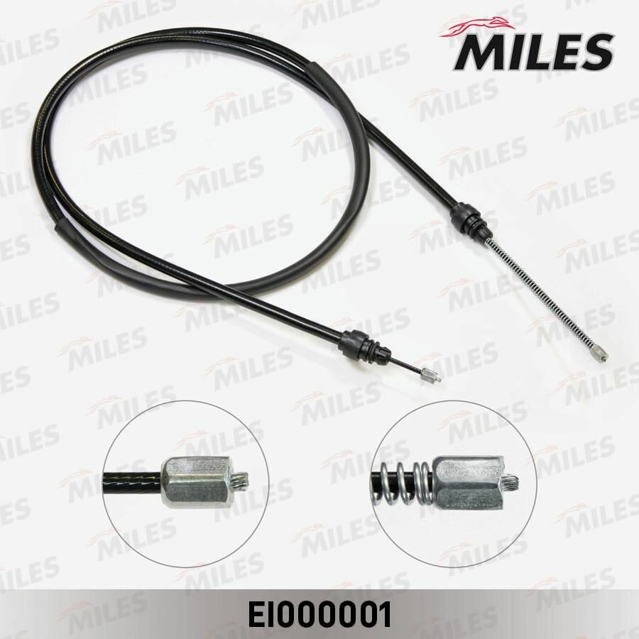 EI000001 Трос ручн. тормоза RENAULT LOGAN б/ГУР (1680мм)