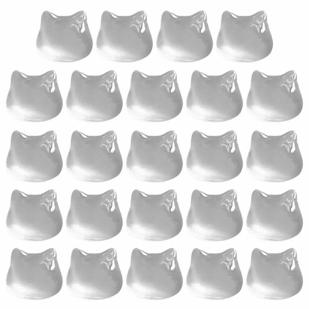 3D-наклейки для клавиатуры кошачья голова прозрачные 24 шт
