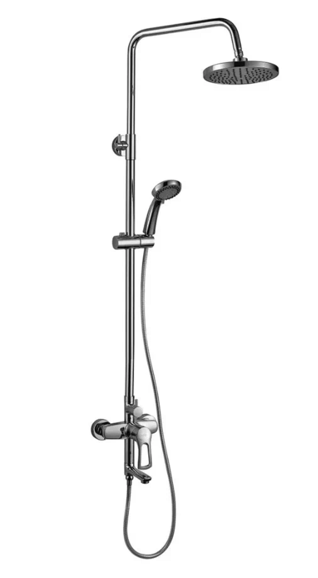 Душевая система Rossinka Silvermix T40-46, латунь, рычажное управление, хром
