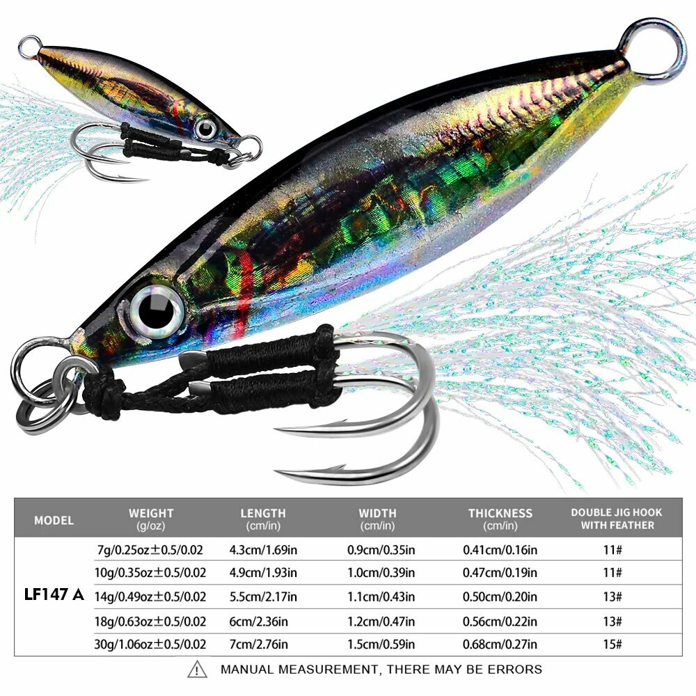Металлическая приманка PROBEROS для рыбалки 7-30 г 14G-5.5CM, ColorA