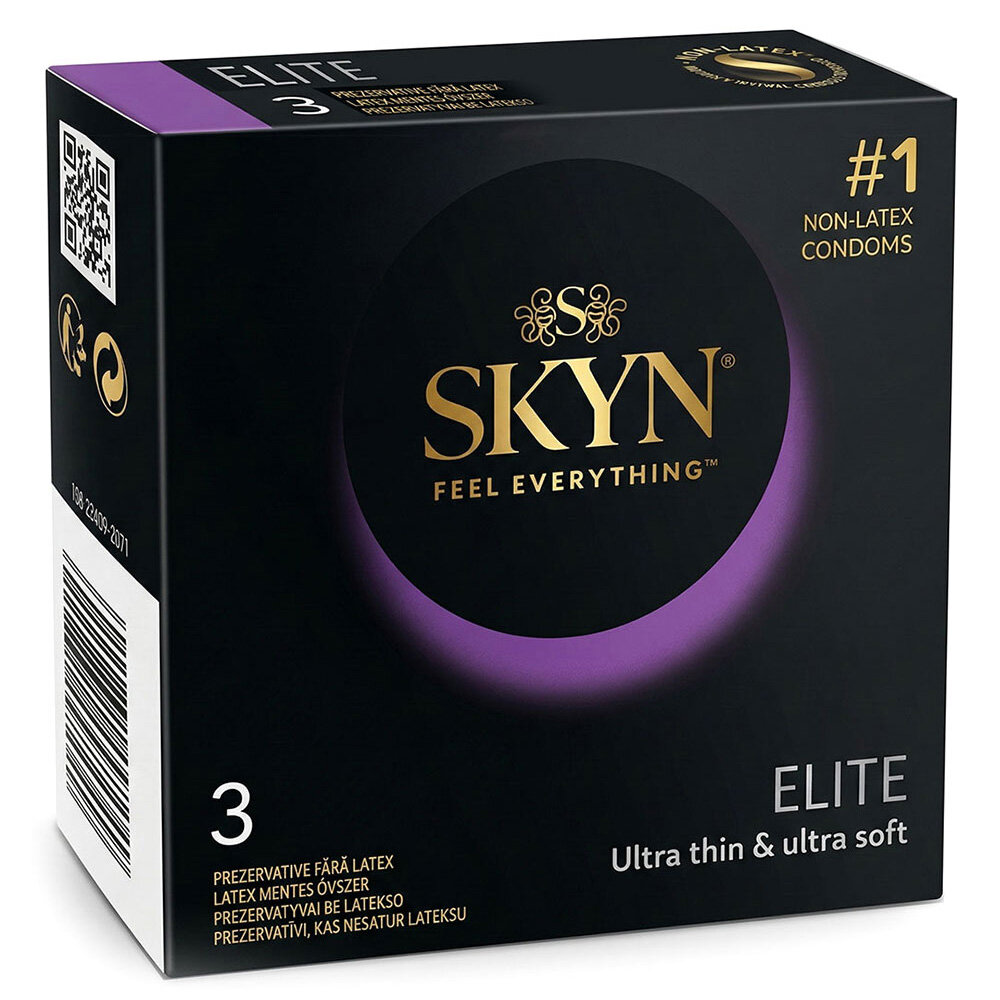 Тонкие безлатексные презервативы Skyn Elite, 3 шт.