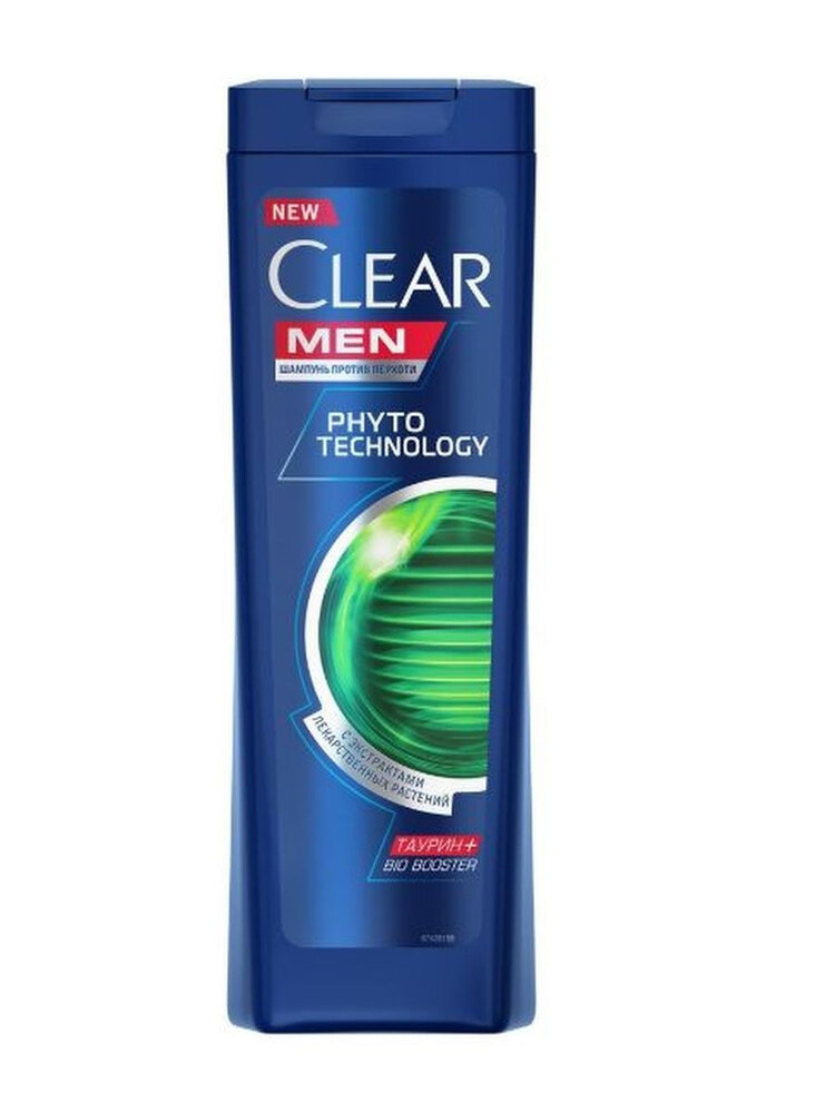 Шампунь Clear Men Phytotechnology, против перхоти, для всех типов волос, 400 мл