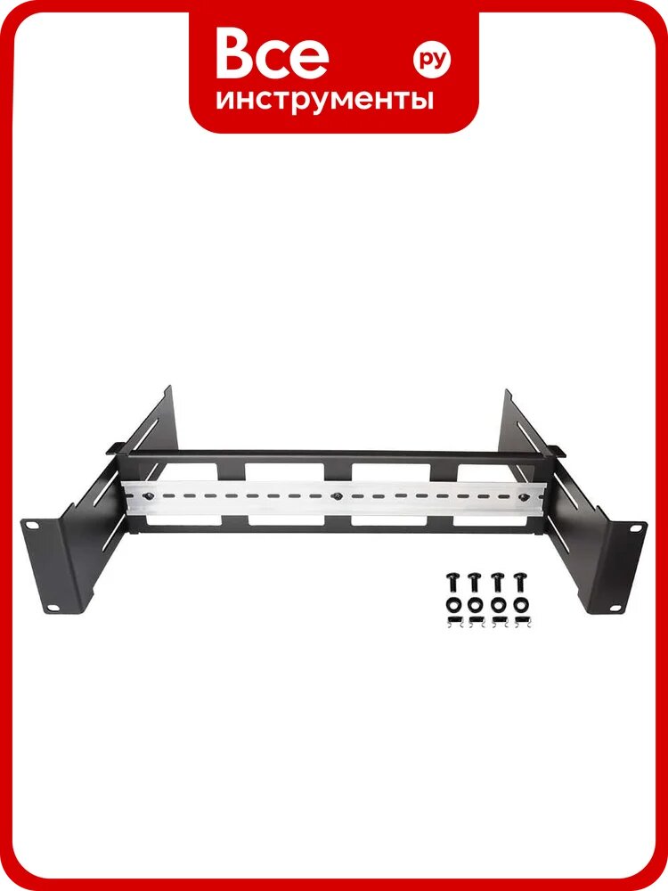 19" рама для установки электроавтоматов TWT с DIN-рейкой TWT-FR-DINRL/2U
