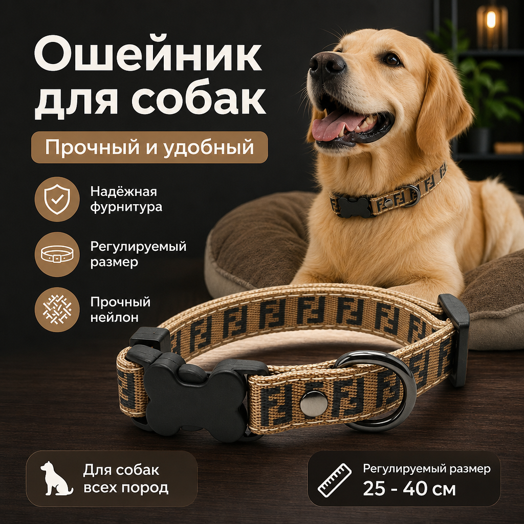 Электронный ошейник для дрессировки собак, регулируемый, нескользящий
