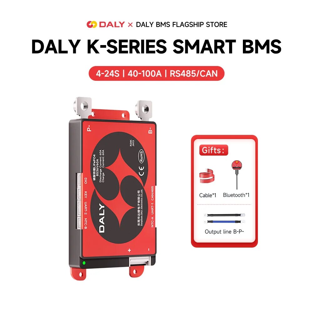 Daly 4S 40A K UART BT BMS — фото 1