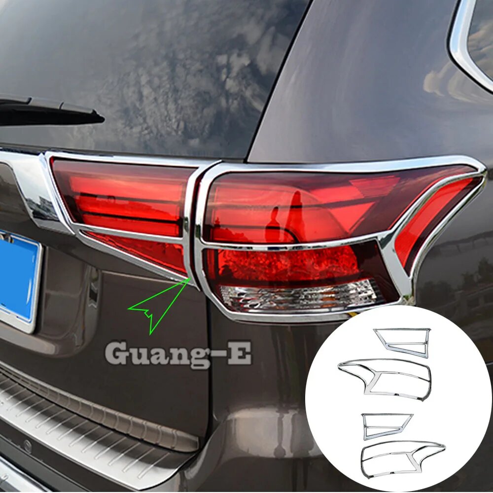 Накладка на задний фонарь (хромированная, ABS) для Mitsubishi Outlander 2016-2021
