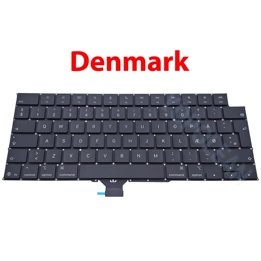Клавиатура YOPOLEAN для MacBook Pro 14" 16" черный Denmark