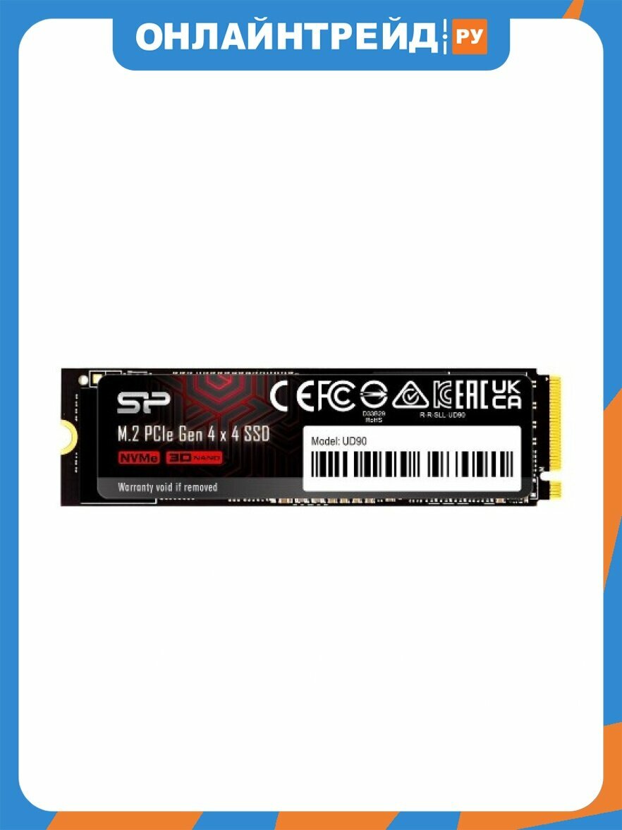 SSD диск Silicon Power UD90, 500 Гб, M.2 2280, PCI-E x4 (SP500GBP44UD9005)