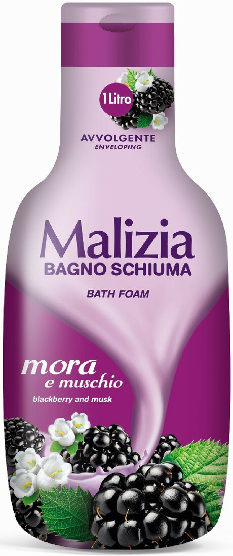 Пена для ванны Malizia Musk Blackberry, 1л, (2 шт)