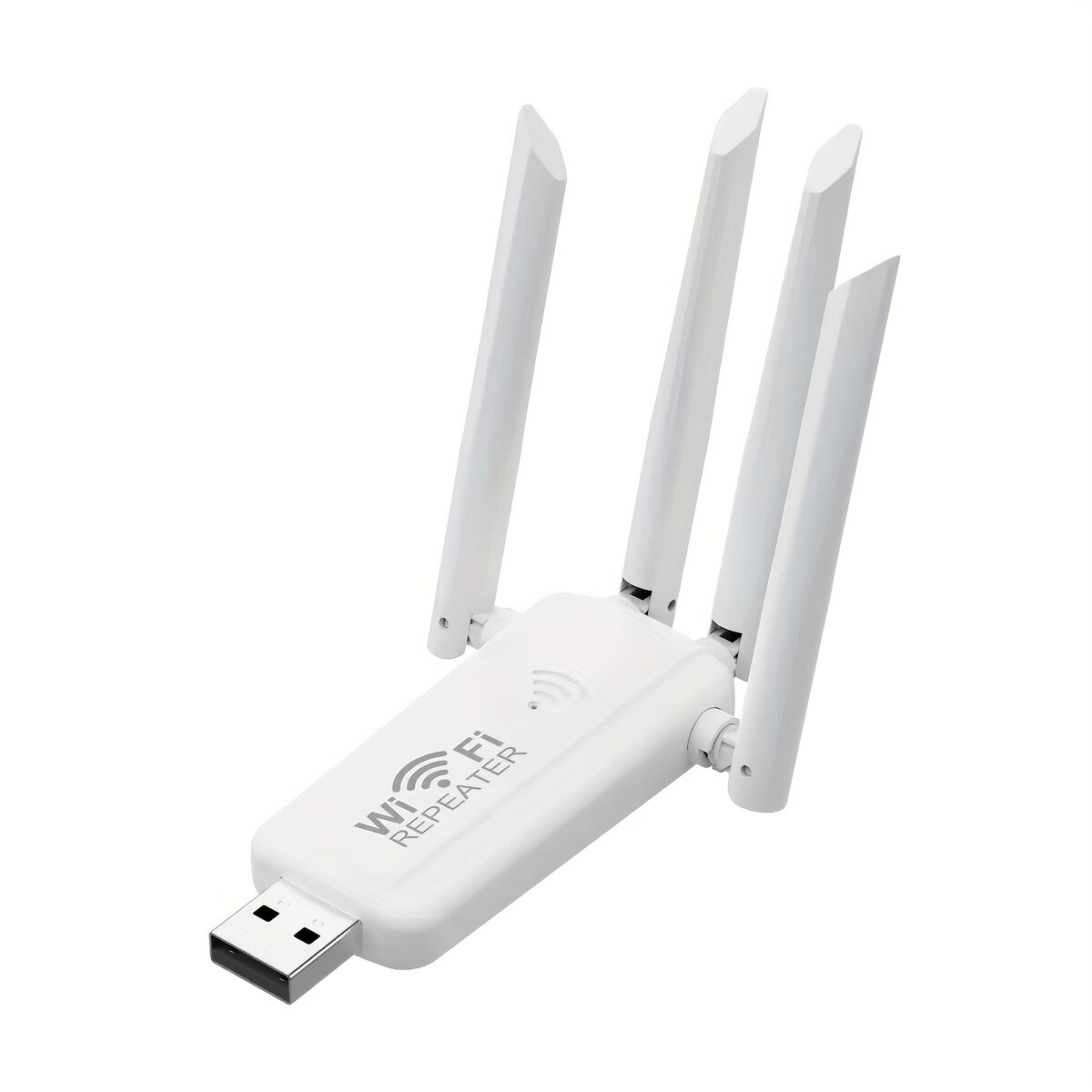 Усилитель WiFi сигнала, репитер, 2.4 ГГц, 4 антенны, белый