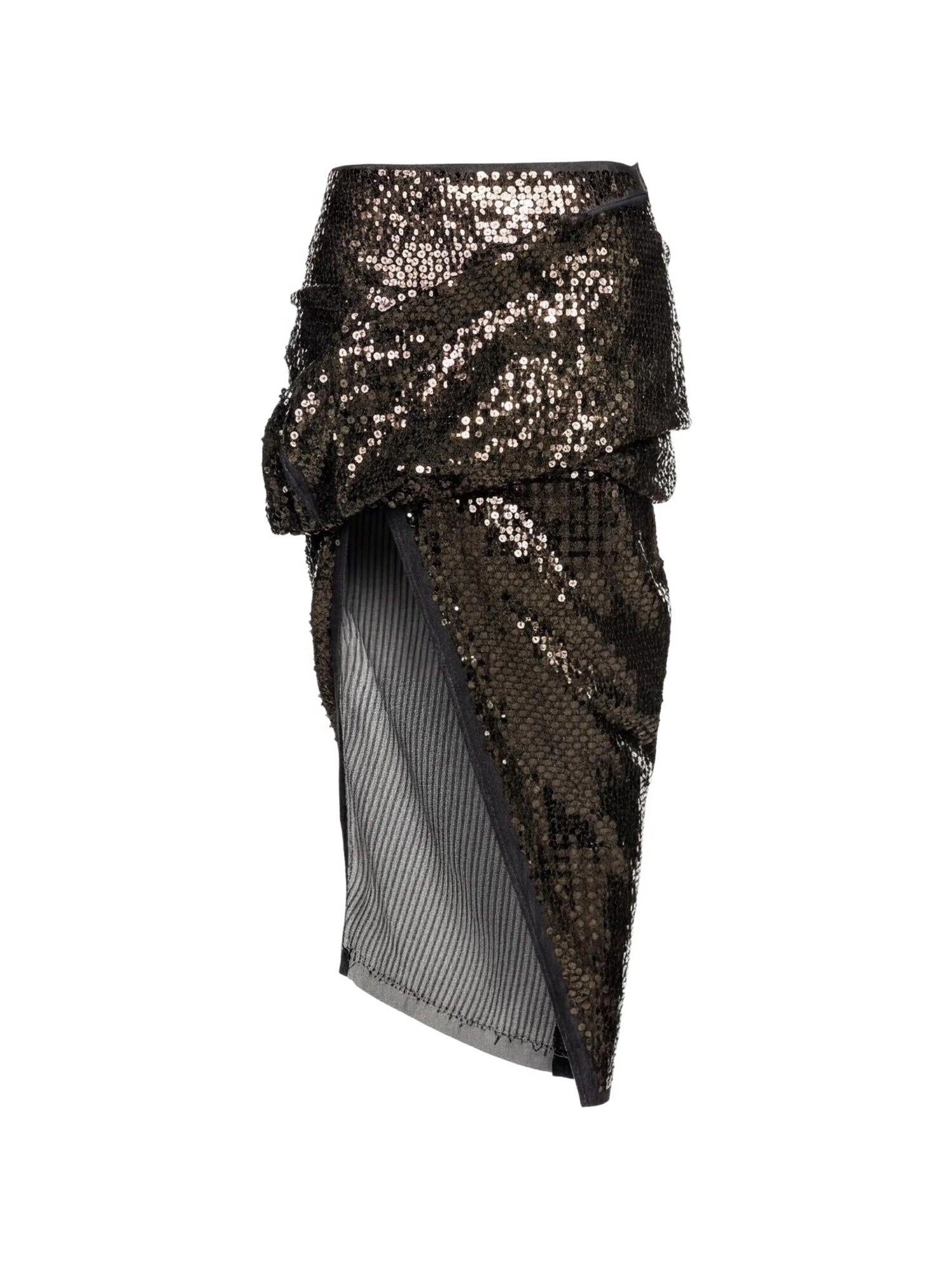 Юбка Sequin-embellished draped midi skirt