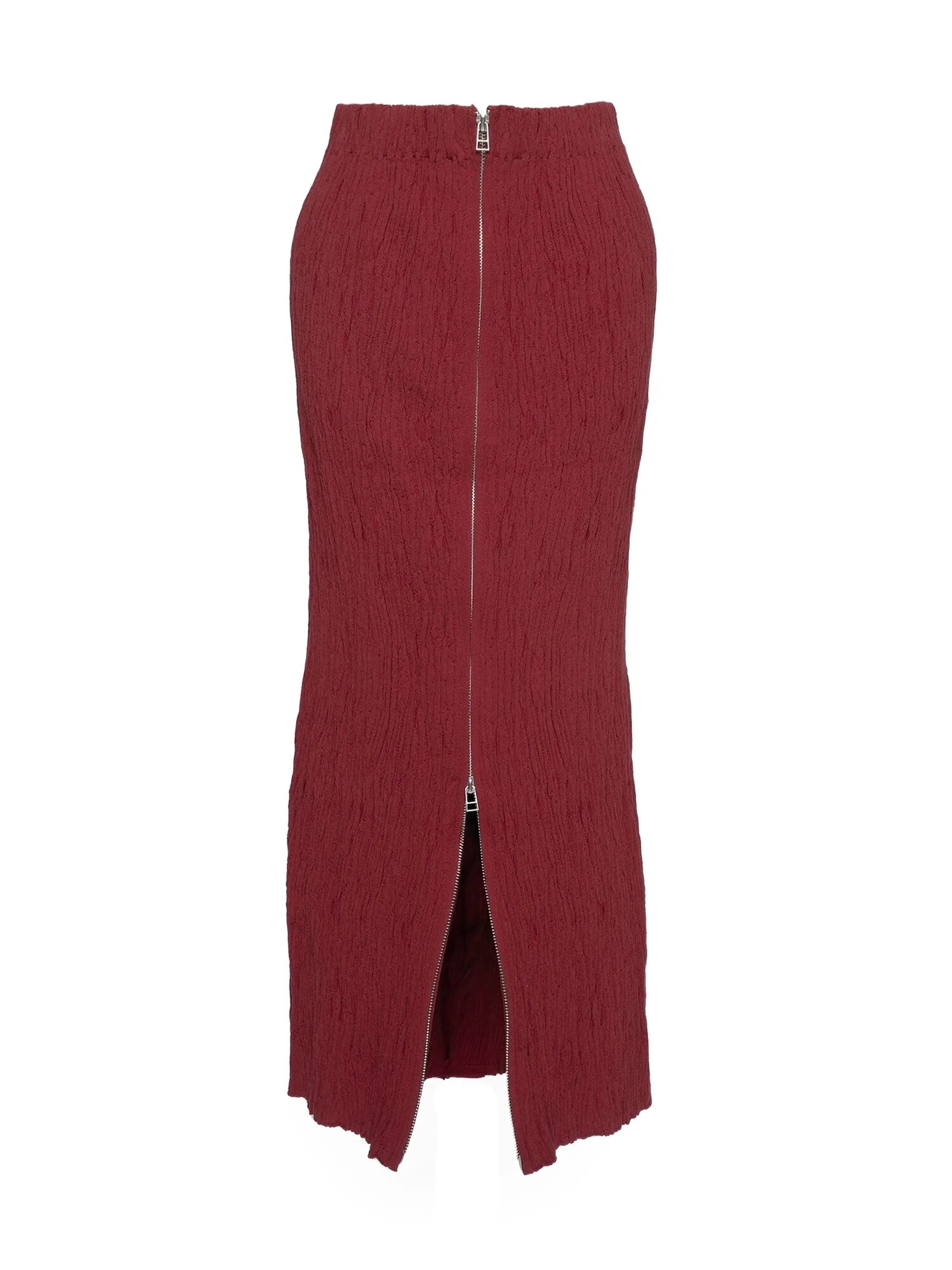 Юбка Crinkled zip-front midi skirt