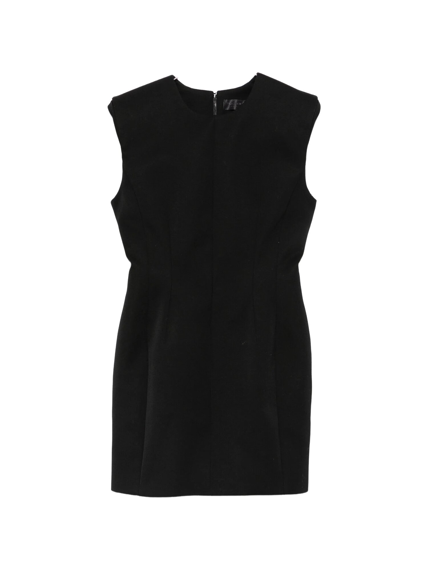 Платье MUGLER Padded-shoulder sleeveless mini dress