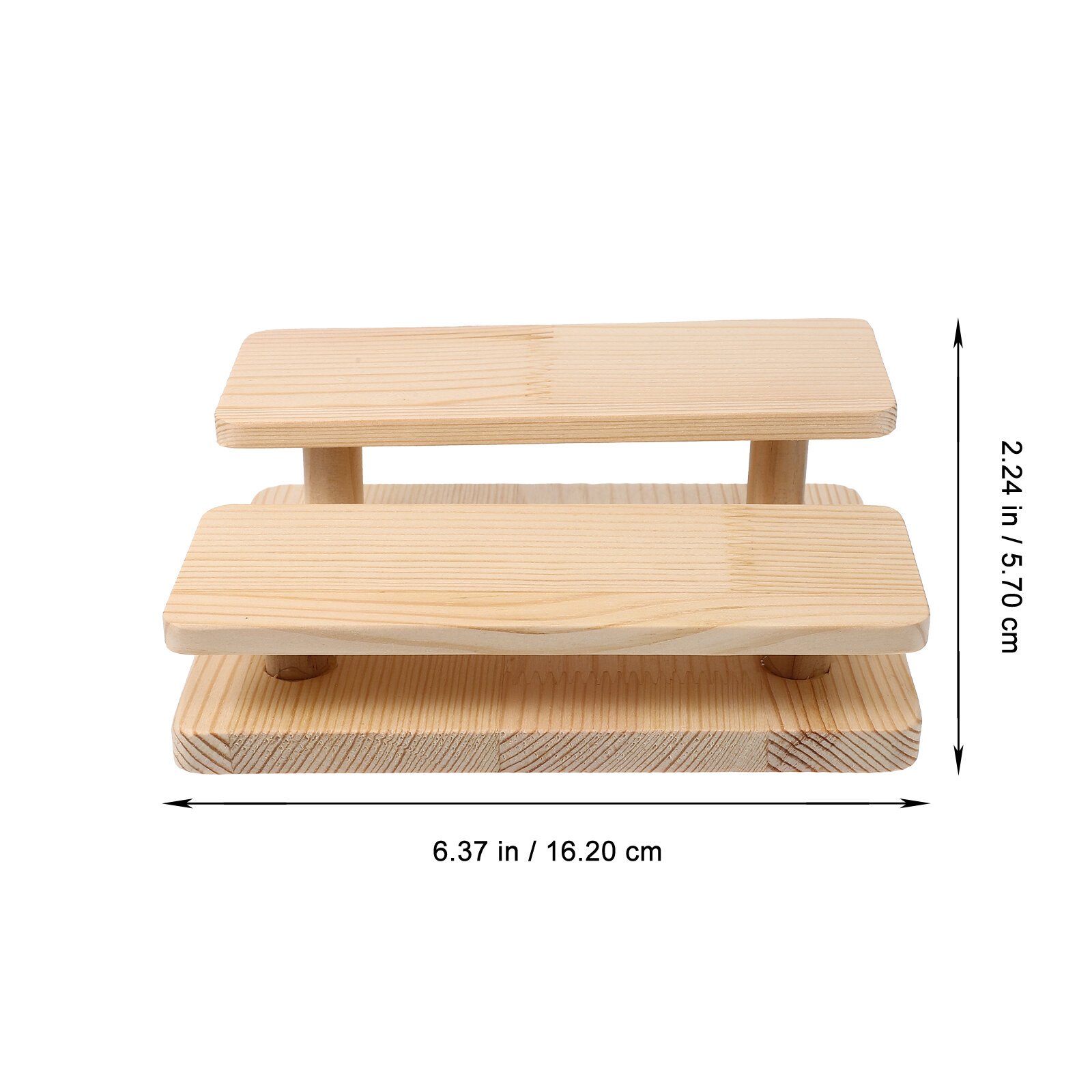Деревянная Подставка Для Фигурок И Ювелирных Изделий Размером 16.2x12.5x5.7cm