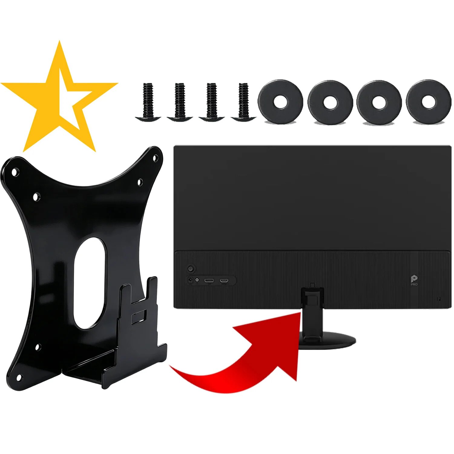 Кронштейн VESA для мониторов MSI MP252L, MP242L, MP243L