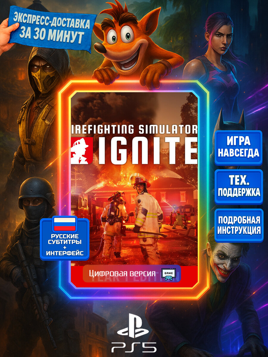 Firefighting Simulator: Ignite - Year 1 Edition PS5 | Моментальная доставка | Русские субтитры и интерфейс | Имитация