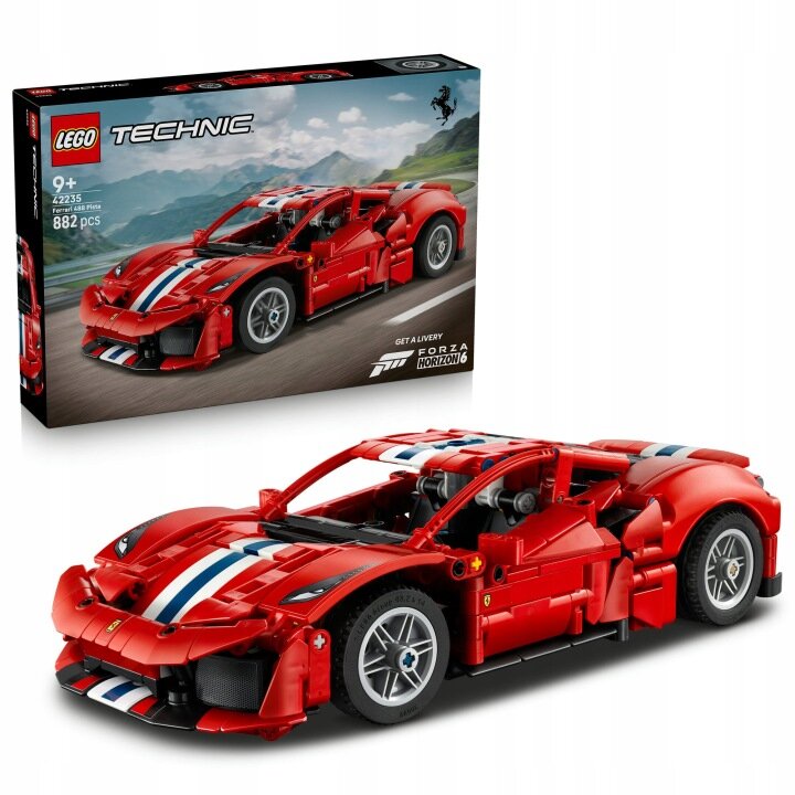 Конструктор LEGO Technic - Автомобиль Ferrari 488 Pista, 882 эл. - Лего Техник 42235