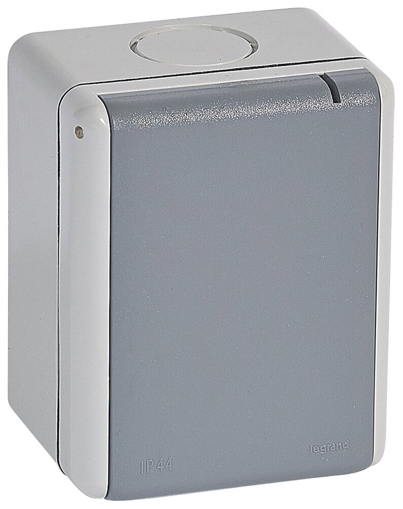 Розетка для плит IP44 Legrand Plexo 055875 без нейтрали, 32А IP44 3P+E. Серая