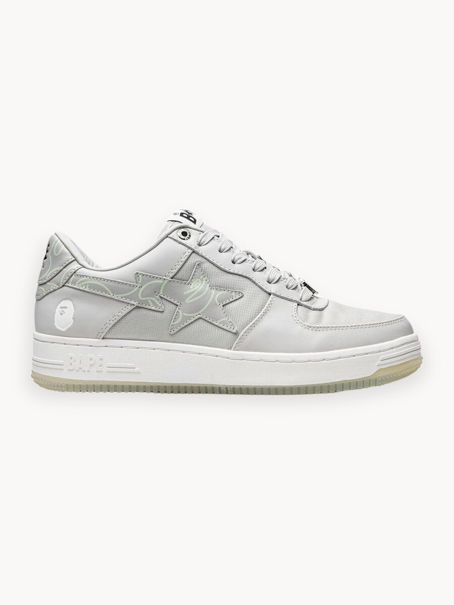 Кроссовки A BATHING APE Bape Sta #1, размер 6, серый