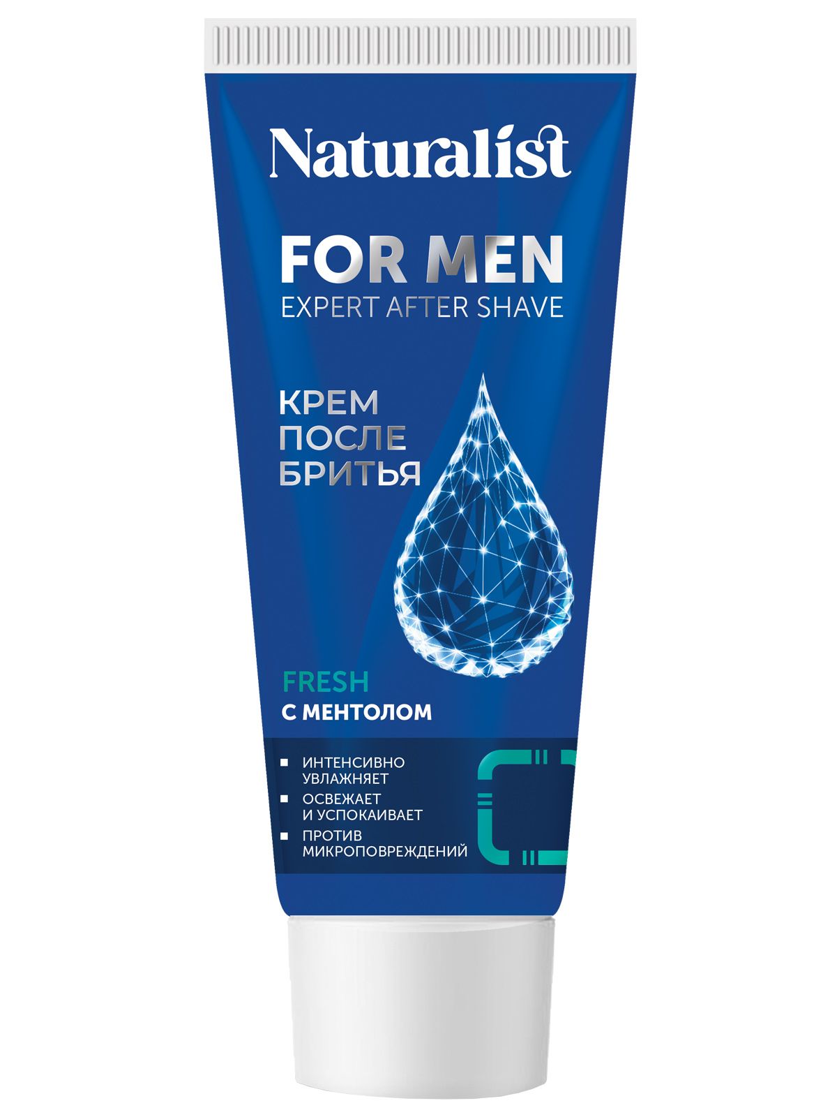Naturalist Крем от раздражения после бритья с ментолом for men, 75мл
