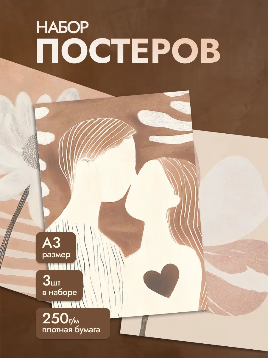Постеры интерьерные А3 на стену